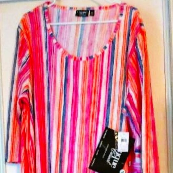 Onque Casuals | Tops | Striped Tunic | Poshmark